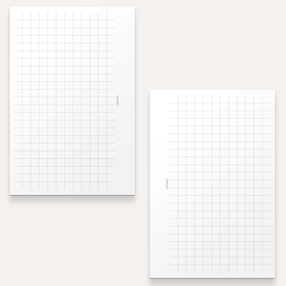 A7 Grid Paper Planner Inserts